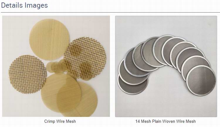Filter Mesh Screen Disc